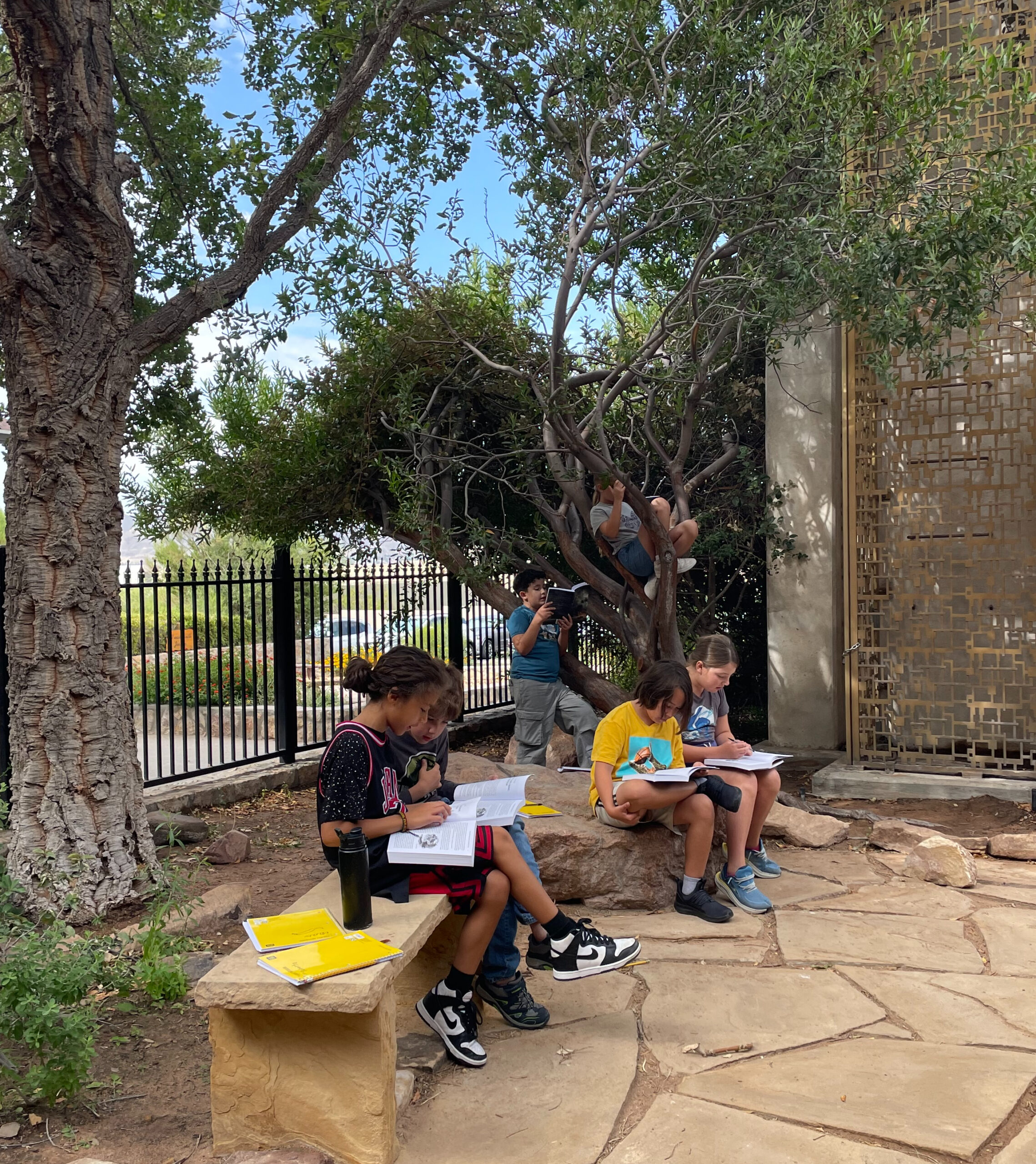 outdoor reading | First Presbyterian School